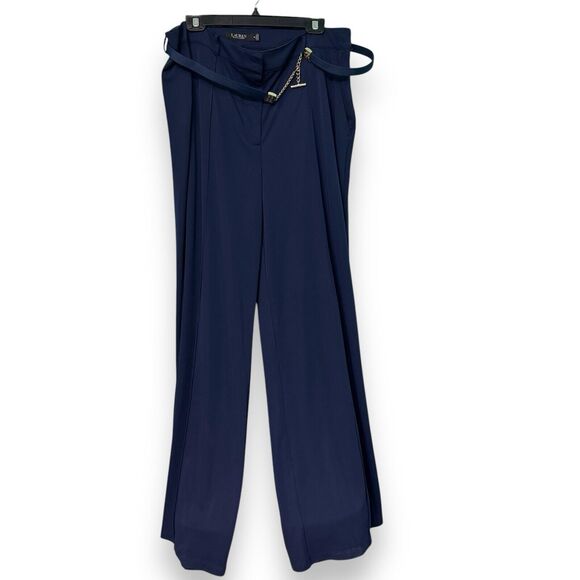 Lauren Ralph Lauren | Pants & Jumpsuits | Lauren Ralph Lauren Lrl Belted Pleated Wide Leg ...